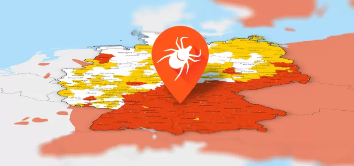 Übersichtskarte FSME-Risikogebiete in Deutschland | Zecken.de